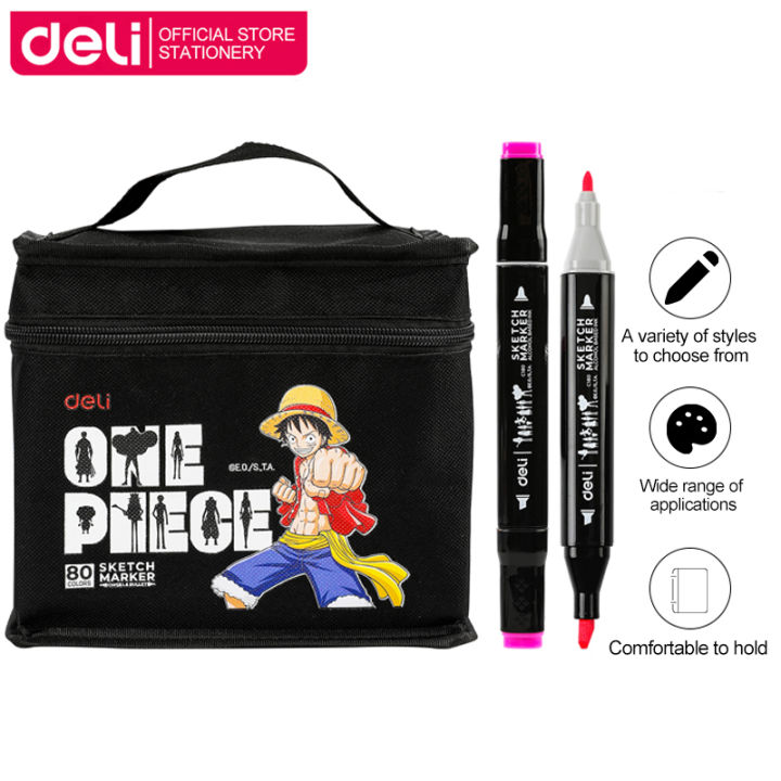 Deli Double Head Marker Art Marker Highlighter Pen for School Supplies ...