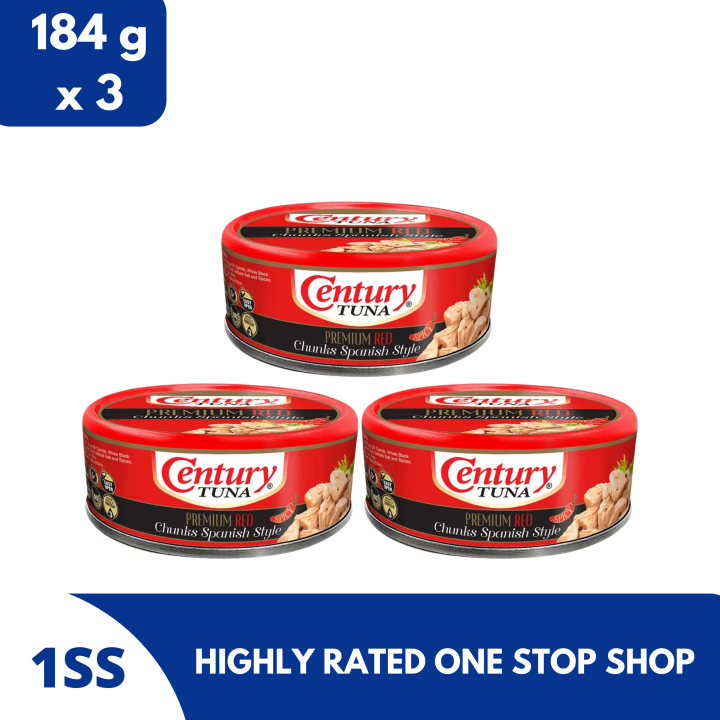 Century Tuna Premium Red Chunks In Spanish Style, 184g set of 3 | Lazada PH