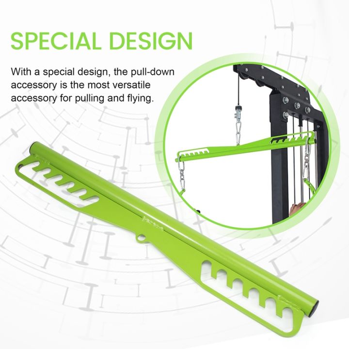 Home Gym Fitness Spreader Bar, Multi-Grip Wide Lat Pull Down Bar,Lat ...