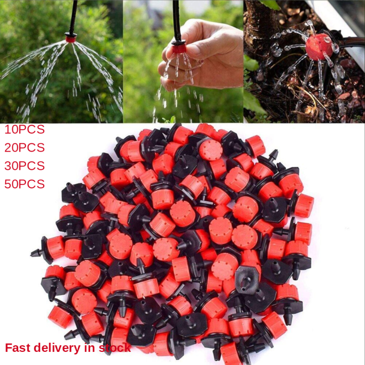 20/30/50Pcs Adjustable Irrigation Drippers Sprinklers 1/4 Inch Emitter ... 20/30/50Pcs Adjustable Irrigation Drippers Sprinklers 1/4 Inch Emitter ...