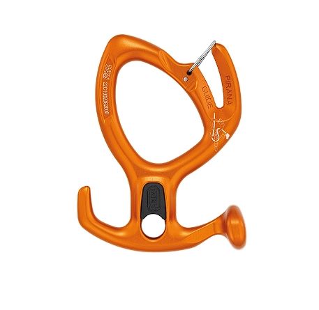 PETZL PIRANA GUIDE Adjustable friction descender with spur and locking ...