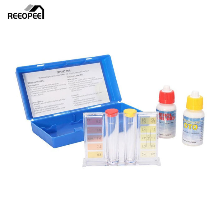 Reeopee ph bromine residual chlorine test kit residual chlorine ...