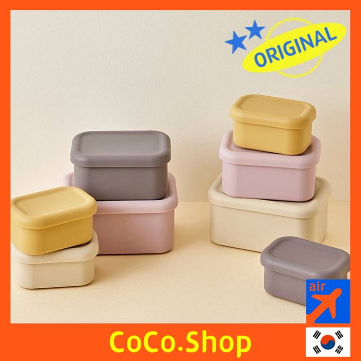 Hộp đựng thực phẩm silicon KR.COCO mini vừa lớn 150ml 300ml 550ml ...
