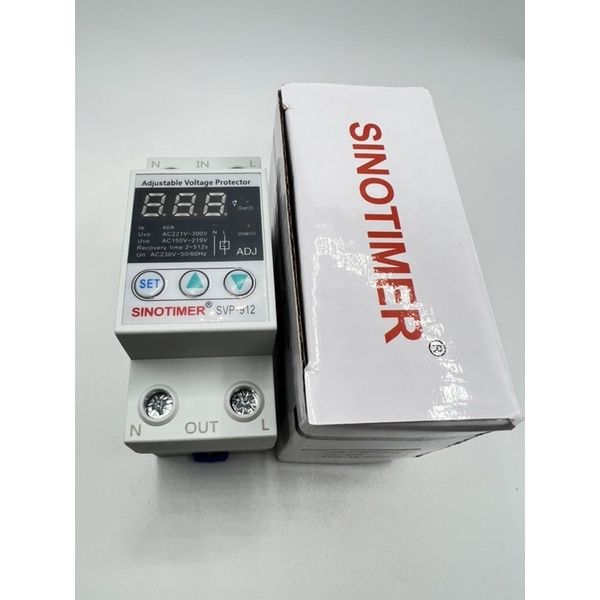 SINOTIMER SVP-912 63A spv912 เครื่องป้องกันไฟตกไฟเกิน ป้องกันไฟตกไฟเกิน Over Voltage and Under ...