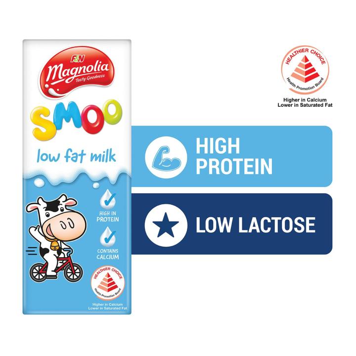 Magnolia Smoo UHT Low Fat Milk 180 ML X 4 | Lazada Singapore