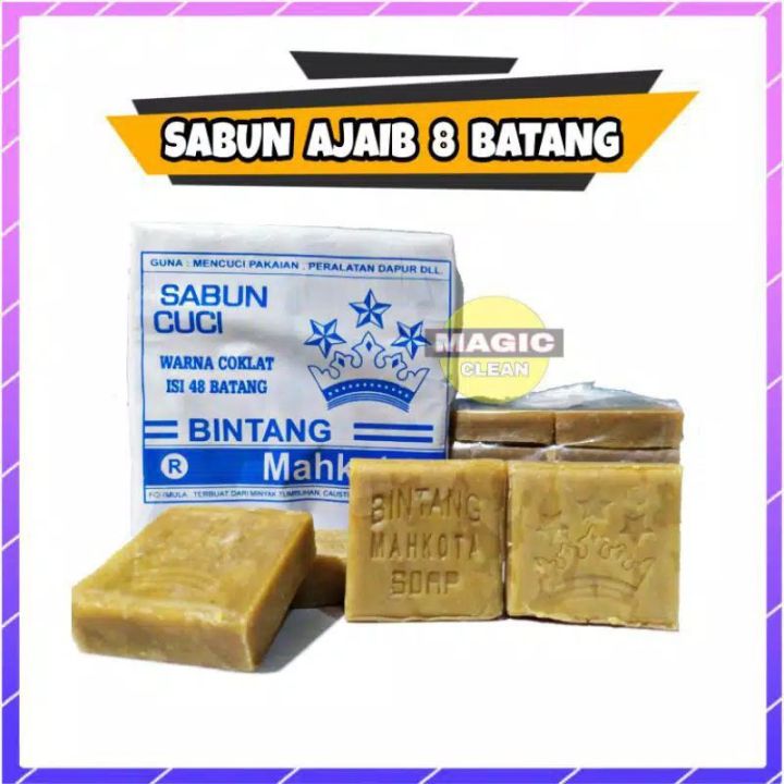 Sabun Ajaib Coklat Bintang Mahkota Original Penghilang Noda Membandel ...