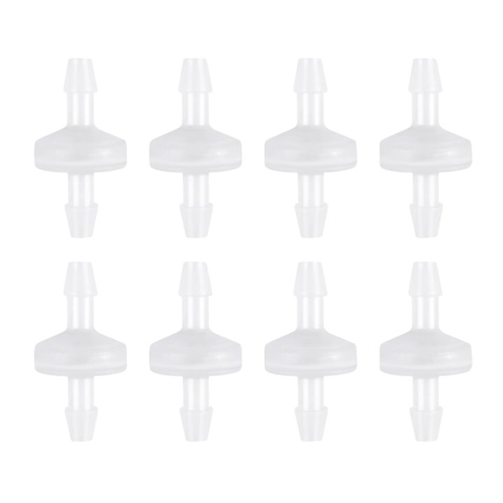 8 Pcs 1/4Inch Check Valve 6mm PVDF One Way Valve Inline Check Valve Non ...
