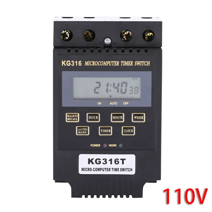 【VALUESP】 Automatic OnOff Timing Controller for Street Light Power with 10 OnOff Settings ...