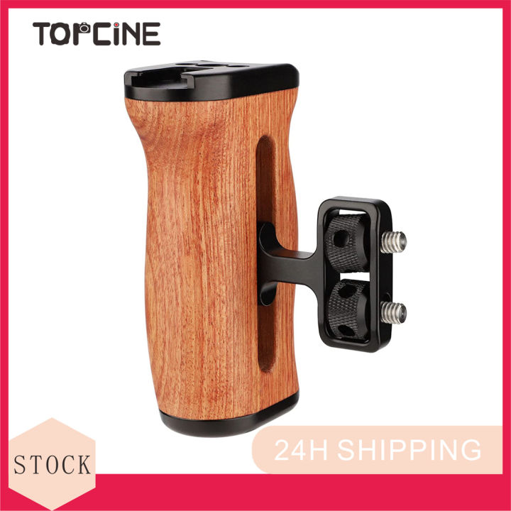 Topcine Universal Camera Cage Side Wooden Handle Compatible with DSLR ...