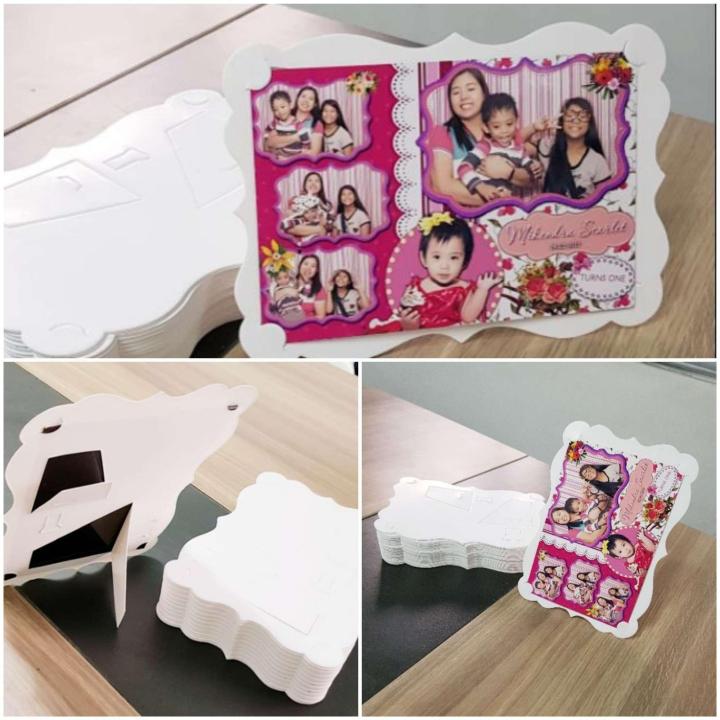 100pcs Cal15 4r White Photo Standee Photobooth Frame | Lazada PH