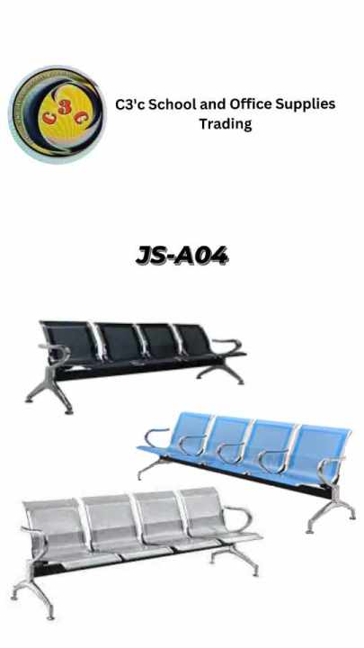 4 Seater Gang Chair (JS-A04) | Lazada PH