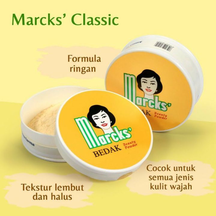 MARCKS BEDAK TABUR BEAUTY POWDER 40 gr | BEDAK MARCK TABUR / Bedak Mars ...