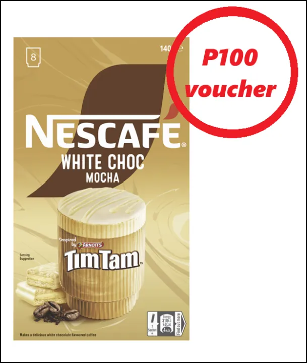 Nescafe White Chocolate Mocha Tim Tam Coffee Sachets 8 Pack - Expiry ...