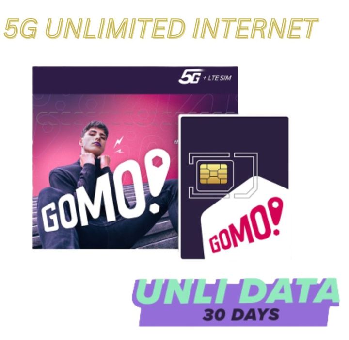 GOMO SIMCARD with 30 DAYS UNLI DATA 3G 4G 5G up to 10mbps | Lazada PH