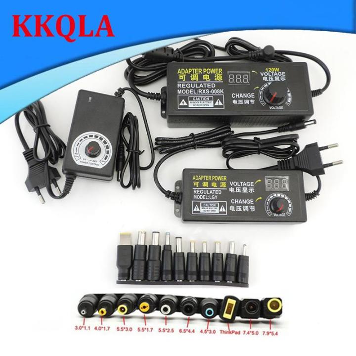 QKKQLA Adjustable Power Supply adapter 24W 48W 220v AC to DC 3V 6v 8v ...