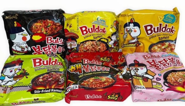 SAMYANG BULDAK 1PACK( ORGINAL/CARBONARA/CREAM CARBO/CHEESE/4 TYPES OF ...