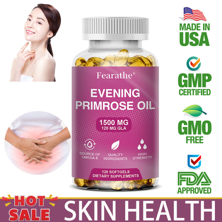 Evening Primrose Oil Supplement, Supports Female Hormone Balance ...