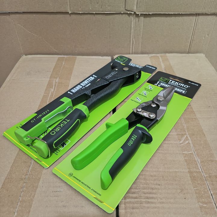 Tang Rivet Hitam Hand Riveter Tekiro / Gunting Hollow Baja Ringan ...