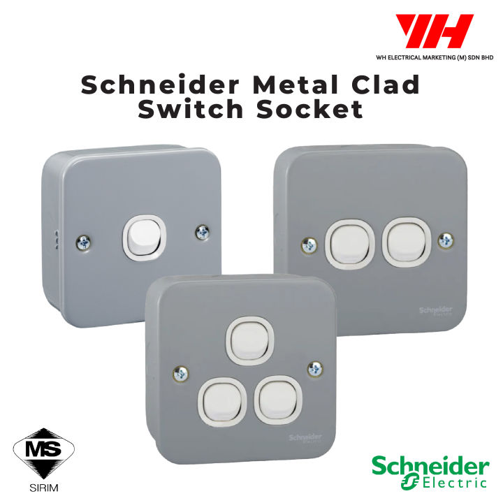 Schneider ESM Metal Clad Switches & Sockets || Industrial Switch | Lazada
