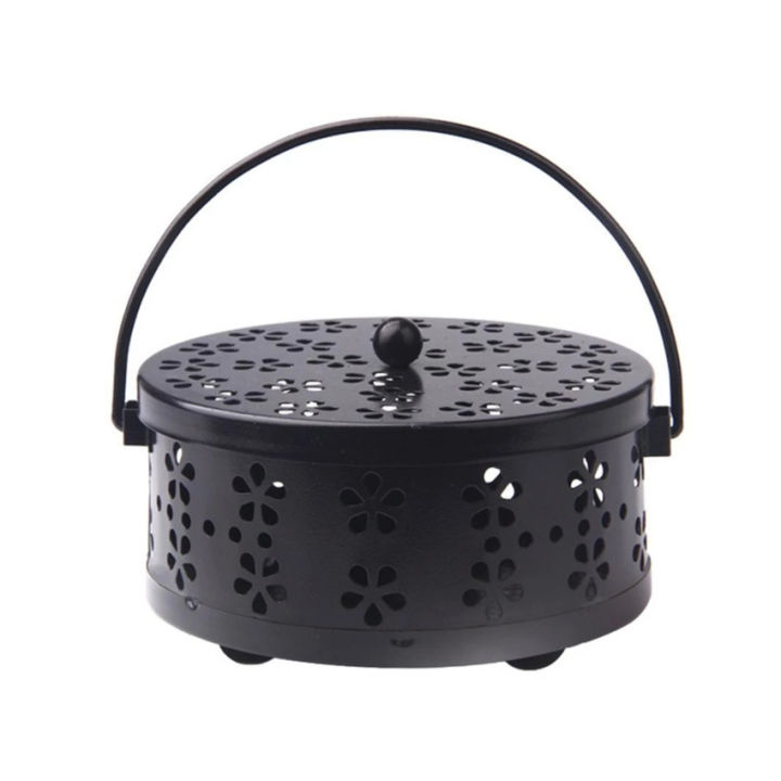 Incense coil holder round mosquito coil box portable incense burner ...
