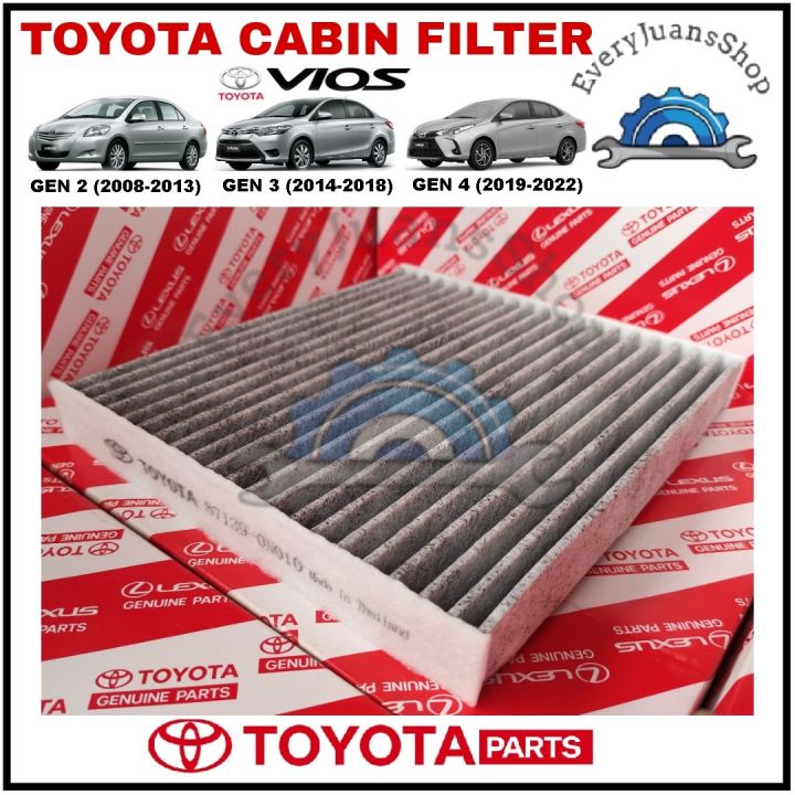 Vios Cabin Filter - Gen 2 , 3 , 4 ( 2008 - 2022 ) Toyota Vios Aircon Cabin Filter | Lazada PH