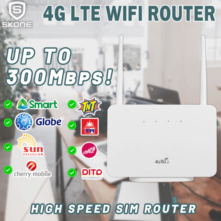 WiFi Router 4G LTE Portable 300Mbps Universal SIM Card High Speed ...
