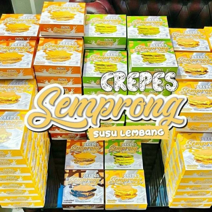 Semprong Susu Lembang Isi 12 165 gram Crepes Bandung loves semprong ...