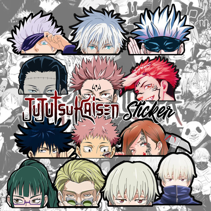 ANIME PEEKER STICKER HOLOGRAPHIC WATERPROOF , JUJUTSU KAISEN JJK ...