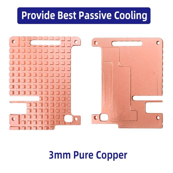Professional Pure Copper Heatsink Radiator for Raspberry Pi 4B ...