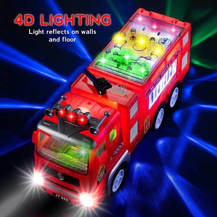Electric Fire Truck Policecar Transporter Mixer Truck Toy Big Size ...