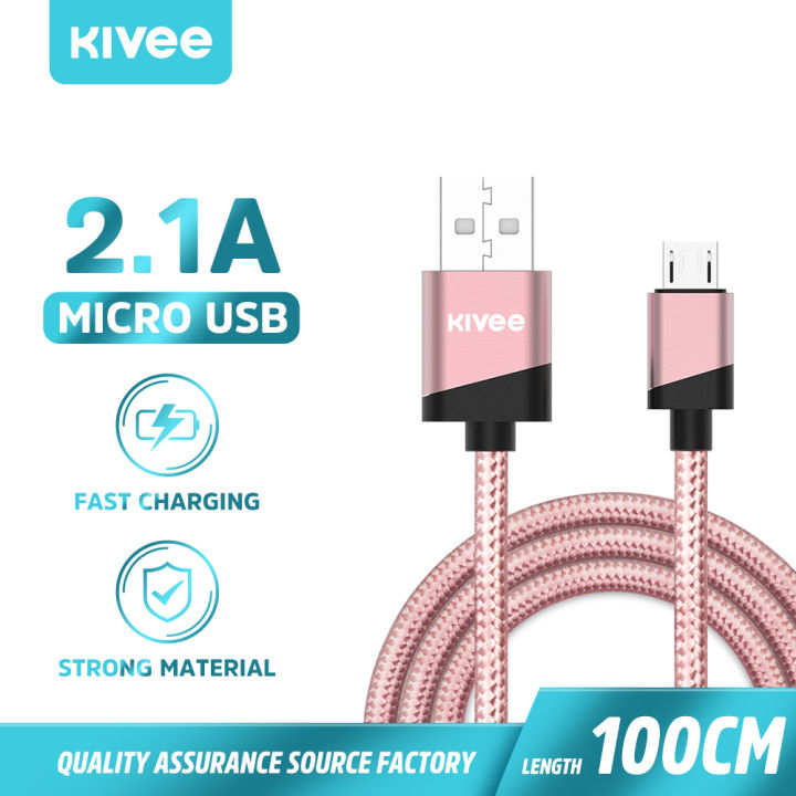 KIVEE asli kabel data kabel 5V 2.1A Mendukung protokol pengisian ...