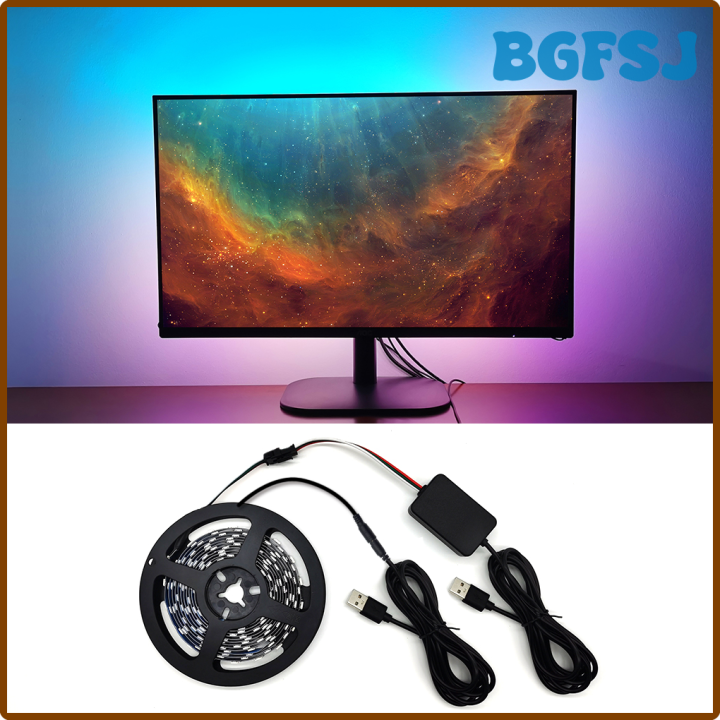BGFSJ DIY Ambient Computer Monitor Desktop PC Screen Backlight Lighting ...
