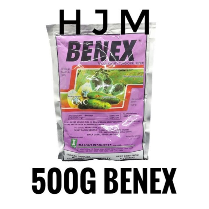 BENEX 500G benomyl Racun Kulat Racun Karah Racun Antraknos Racun Hawar ...