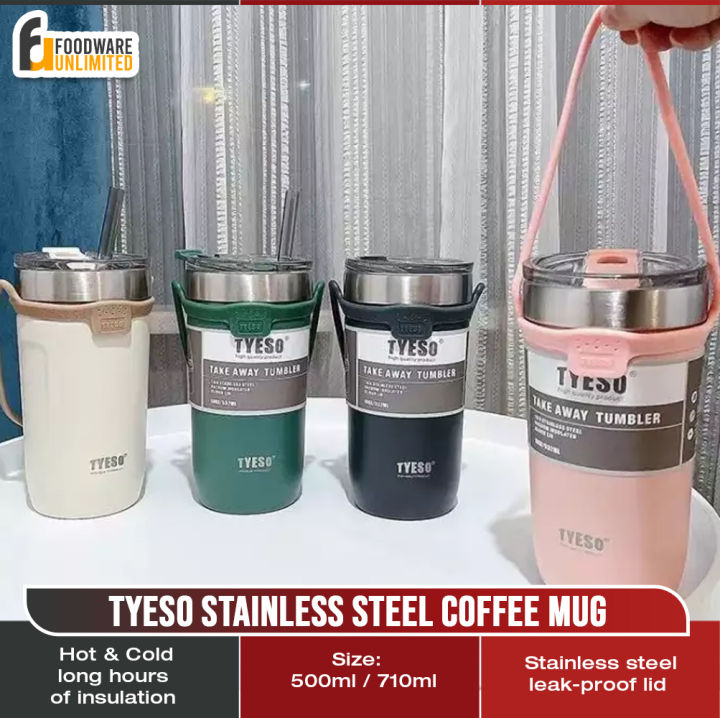 550ml/ 710ml Double Wall Vacuum Insulated 304 Stainless Steel Thermal Flask Coffee Mug Flask ...