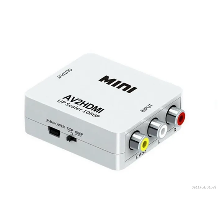AV to HDMI Converter Mini AV2HDMI Adapter with HD Video Conversion ...