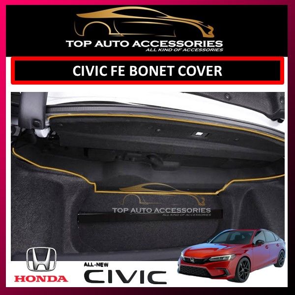 HONDA CIVIC FE 2022-2024 REAR BONET COVER / BONET ORGANIZER | Lazada