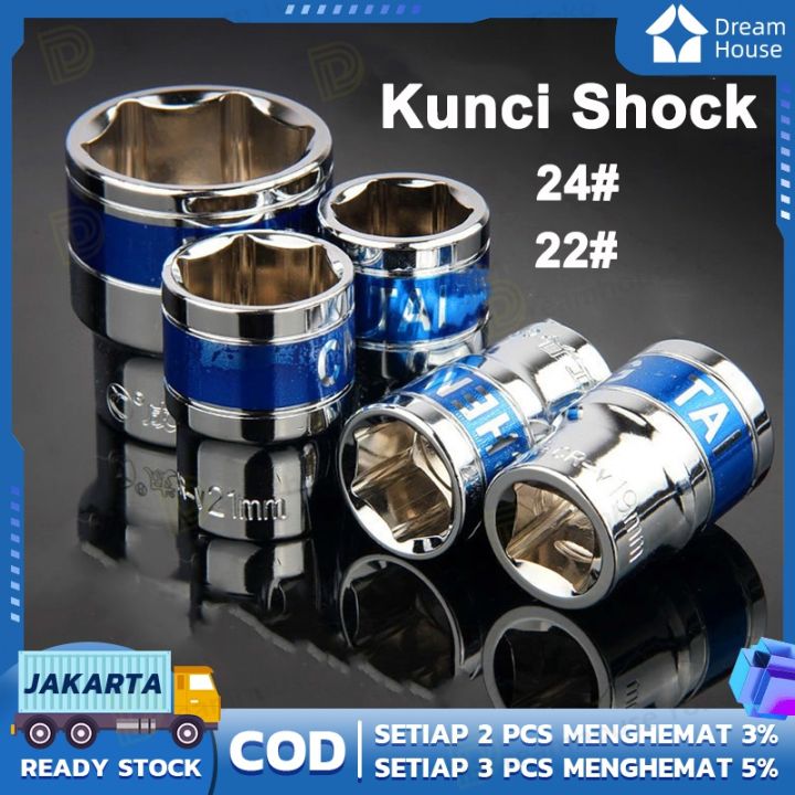 Tekiro Mata Shock/Mata Sock 1/2 Inch 8-32mm Mata Kunci Socket Alat ...