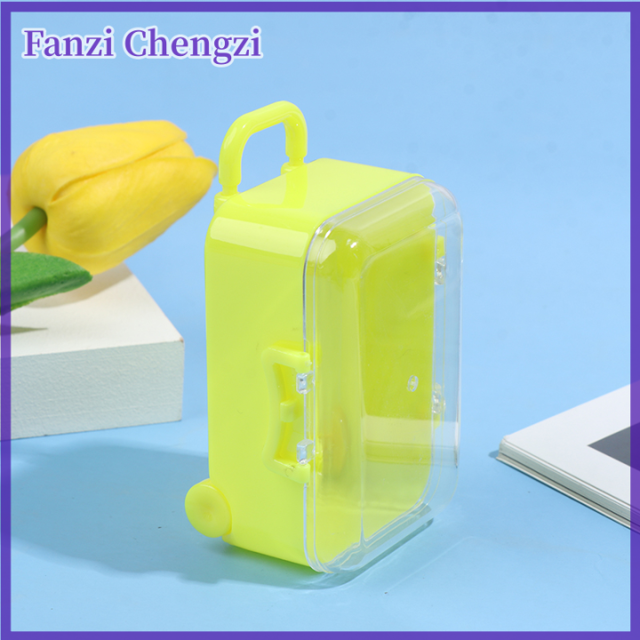 Fanzi กระเป๋าเดินทางพลาสติกขนาดเล็กสำหรับเด็กเฟอร์นิเจอร์อุปกรณ์ตุ๊กตา ...