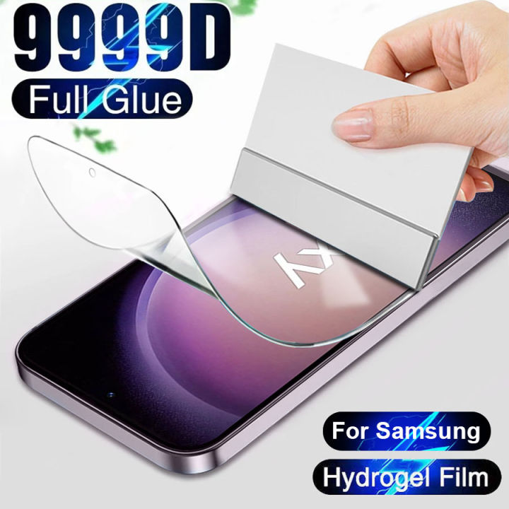 Full Hydrogel Screen Protector for Samsung Galaxy S24 S23 S22 S21 S20 S10 S9 S8 Plus Note 20 ...
