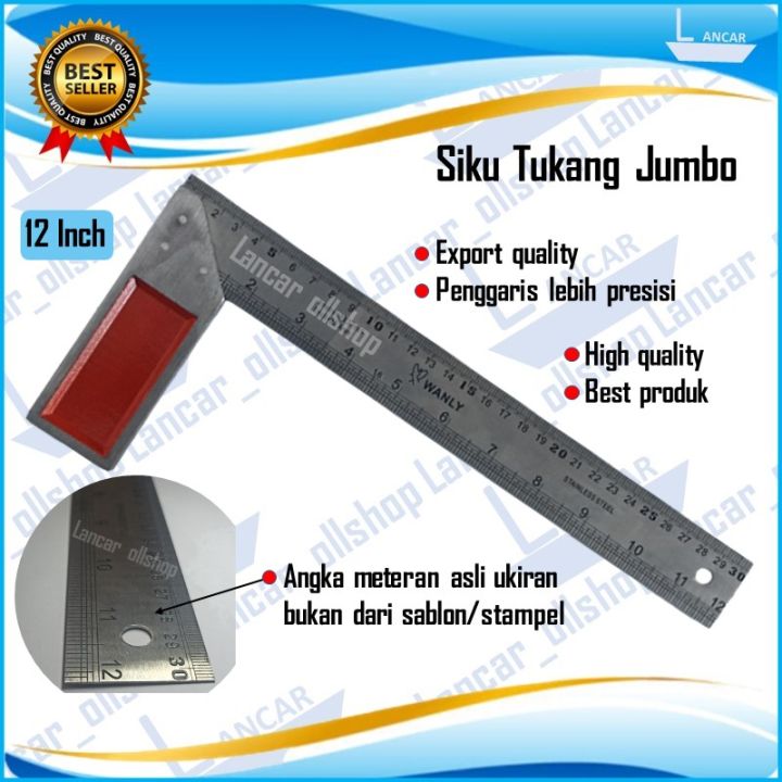 Siku Tukang Jumbo / Penggaris Siku | Lazada Indonesia