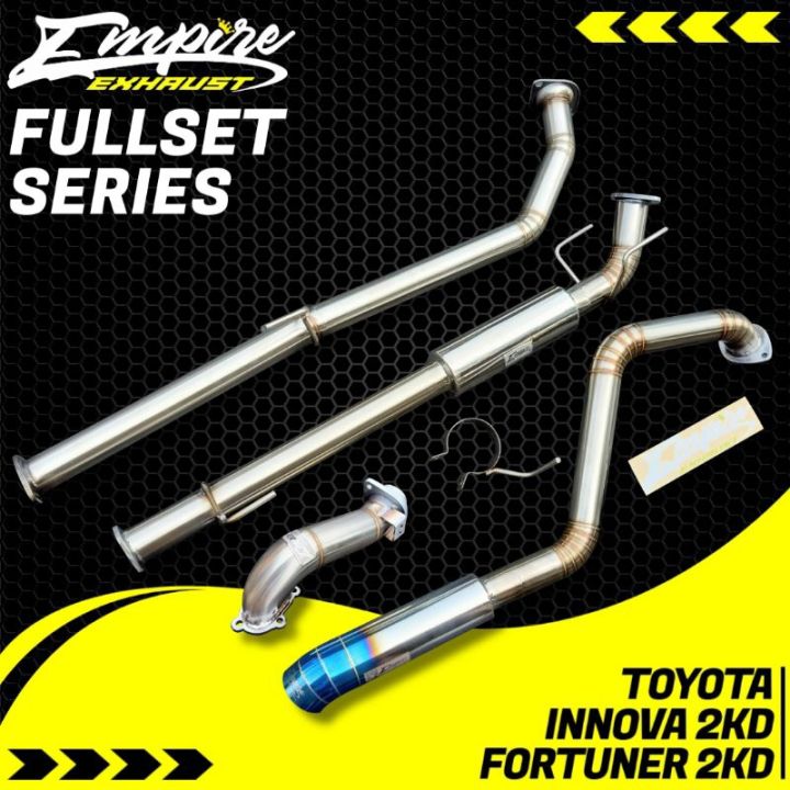 Fullset Knalpot Mobil Racing Toyota Fortuner Innova 2KD Full System ...