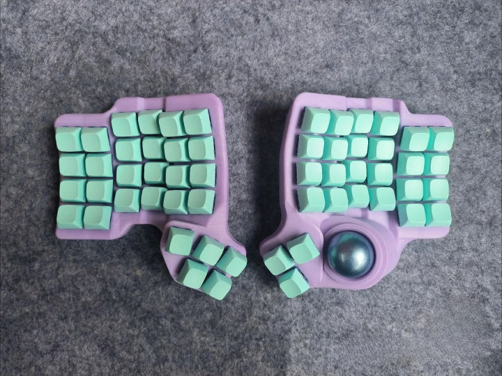 Charybdis Split Keyboard Kit Curved 4X6 Trackball Custom Bluetooth ...