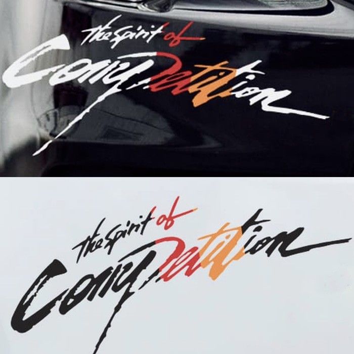cutting sticker mobil the spirit of competition 30cm warna stiker mobil ...