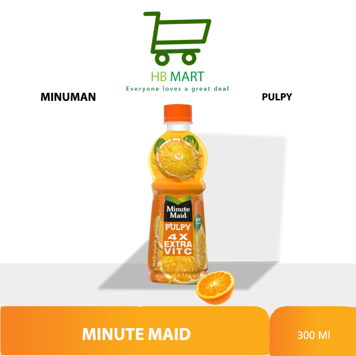 MINUTE MAID PULPY ORANGE - BOTOL 300 ML X 1 PCS | Lazada Indonesia