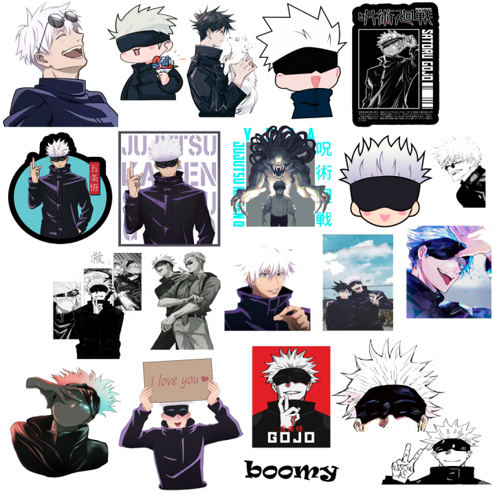 Stiker Anime Satoru Gojo / Stiker Tumbler / Stiker Aesthetic Journal ...