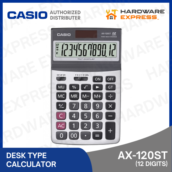 Casio AX-120ST Electronic Calculator 12 Digits 100% Original Authentic | Lazada PH