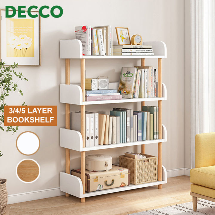DECCO 3/4/5 Layer Bookshelf Storage Rack Display Bedside Shelf Small ...