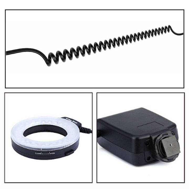sunfay-Macro LED Ring Flash Light Kit with 8 Adapter Ring for DSLR ...