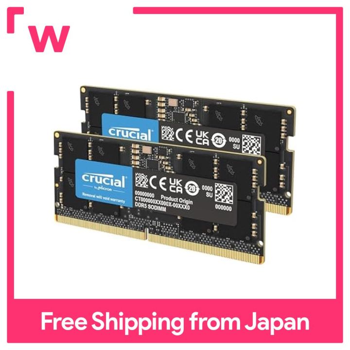 Crucial RAM 64GB Kit (2x32GB) DDR5 5600MHz (or 5200MHz or 4800MHz ...