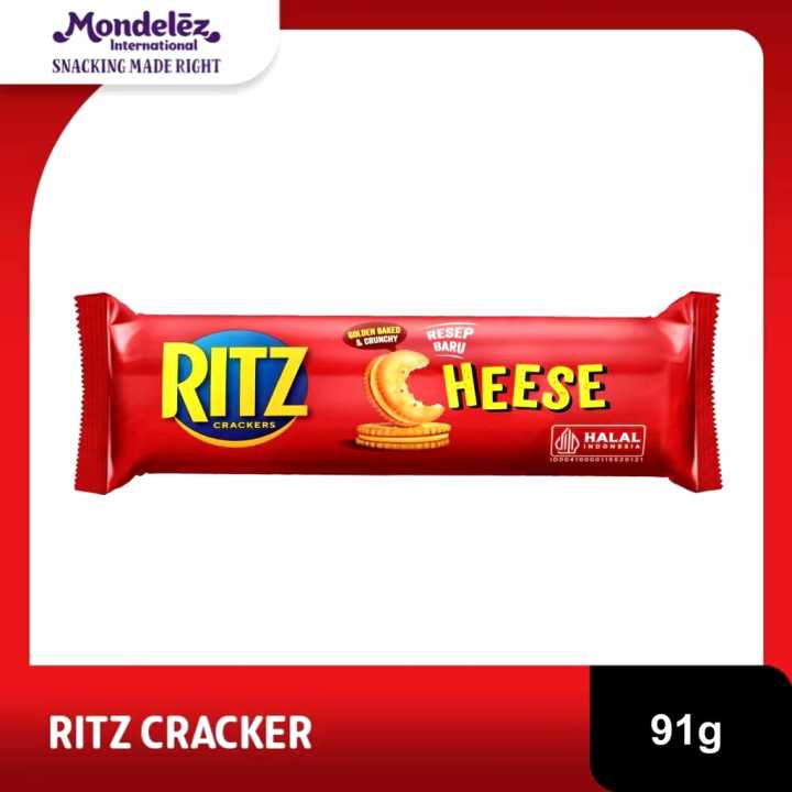 Biskuit Ritz Cracker Sandwich Cheese isi Keju Kemasan 91gr | Lazada ...